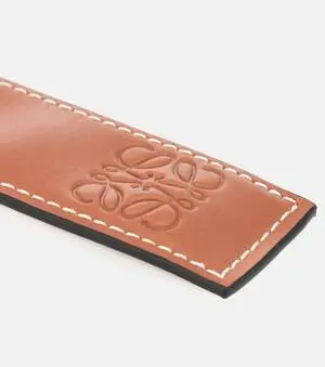 Loewe Anagram Leather Snap Bracelet