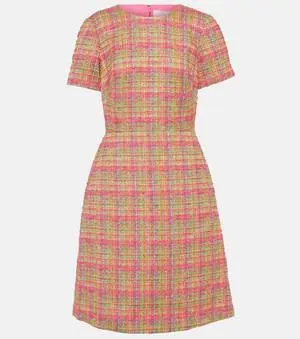 Carolina Herrera Checked Midi Dress