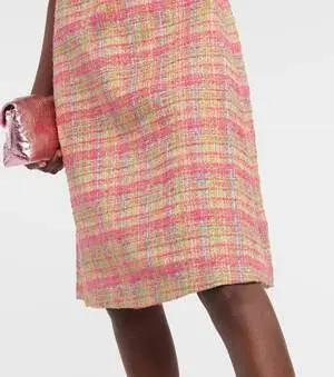 Carolina Herrera Checked Midi Dress