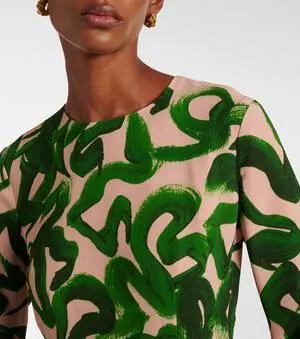 Dries Van Noten Printed Midi Dress