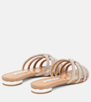 AQUAZZURA Moondust Embellished Sandals