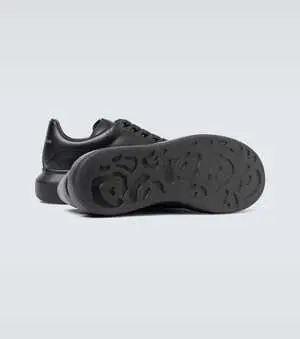 Alexander McQueen Oversized Leather Sneakers - Black