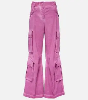 Dolce & Gabbana Mid-rise Cotton Flared Cargo Pants