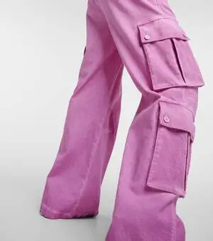Dolce & Gabbana Mid-rise Cotton Flared Cargo Pants