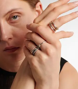 SPINELLI KILCOLLIN Libra Ring In Sterling Silver And 18kt Gold With Diamonds - Multicoloured