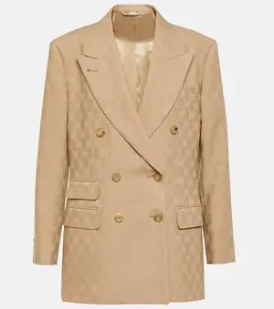 Gucci Gg Wool Jacquard Blazer
