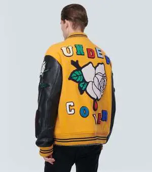 UNDERCOVERISM Appliqued Wool-blend Varsity Jacket