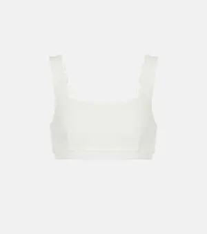 Marysia Palm Springs Scalloped Bikini Top - White