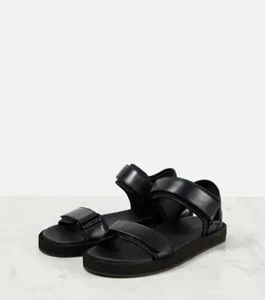 THE ROW Hook And Loop Leather Sandals