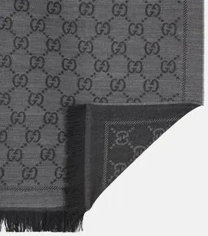 Gucci Gg Wool Jacquard Scarf