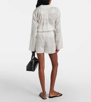 TOTEME Monogram Cotton-blend Shorts