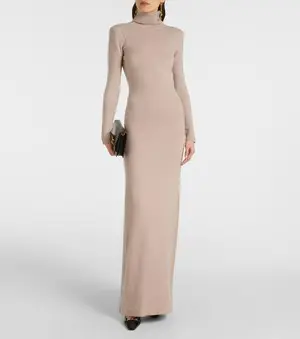 TOM FORD Cashmere Turtleneck Gown