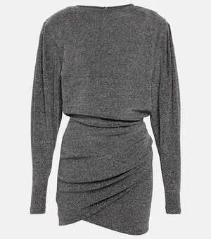 MARANT ETOILE Benedicte Metallic Knit Minidress