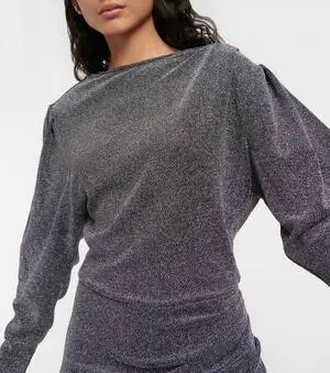 MARANT ETOILE Benedicte Metallic Knit Minidress