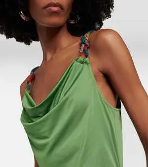 Veronica Beard Biava Beaded Midi Dress