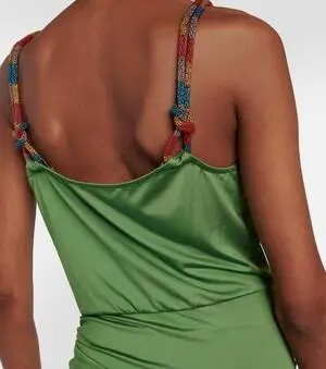 Veronica Beard Biava Beaded Midi Dress