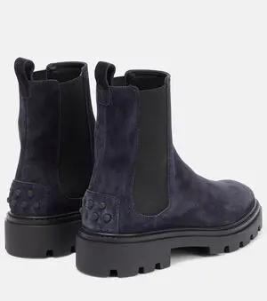 TOD'S Suede Chelsea Boots - Blue