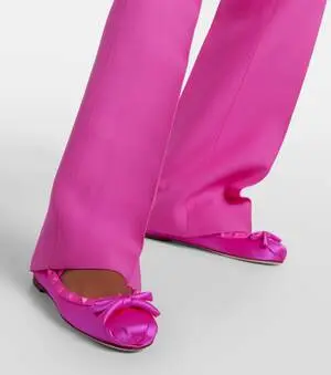 Valentino Garavani Rockstud Embellished Ballet Flats - Pink