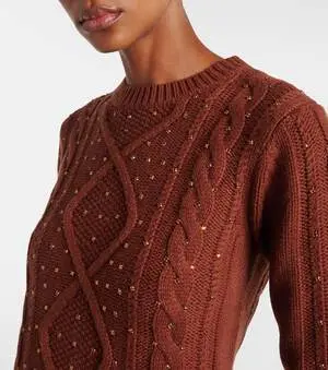 Max Mara Onde Cable-knit Sweater