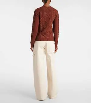Max Mara Onde Cable-knit Sweater