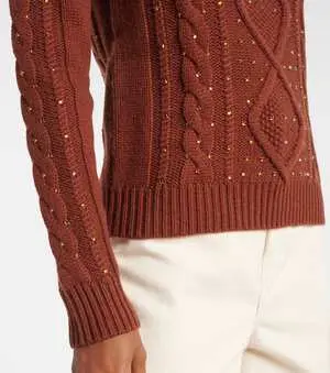 Max Mara Onde Cable-knit Sweater