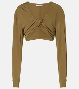 Christopher Esber Vivenda Jersey Crop Top