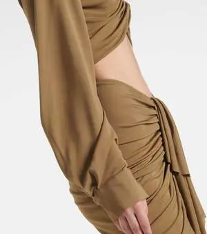 Christopher Esber Vivenda Jersey Crop Top