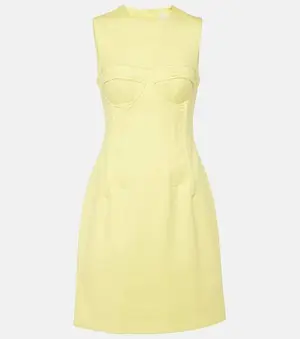 Sportmax Crewneck Cotton Bustier Dress