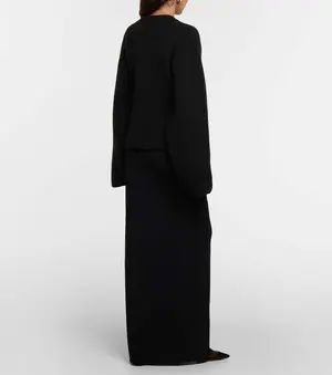 Khaite Scarlet Cashmere-blend Cardigan - Black
