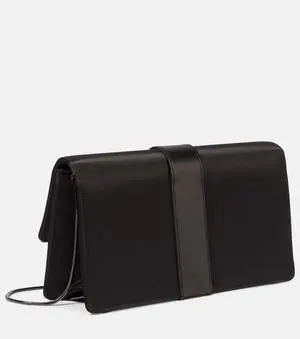 Manolo Blahnik Capri Embellished Satin Clutch - Black
