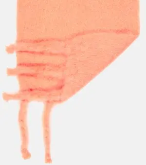 JIL SANDER Mohair And Wool-blend Scarf - Pink