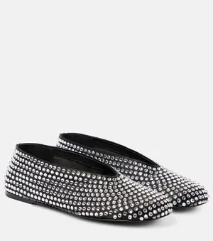 Khaite Marcy Embellished Ballet Flats - Black