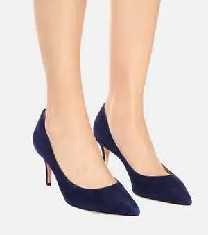 GIANVITO ROSSI 70 Suede Pumps