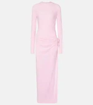 Magda Butrym Floral-applique Jersey Gown