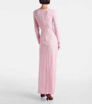 Magda Butrym Floral-applique Jersey Gown