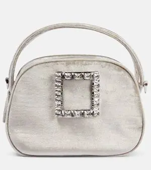 ROGER VIVIER Viv' Ladybug Velvet Shoulder Bag
