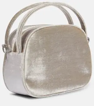 ROGER VIVIER Viv' Ladybug Velvet Shoulder Bag