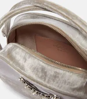 ROGER VIVIER Viv' Ladybug Velvet Shoulder Bag