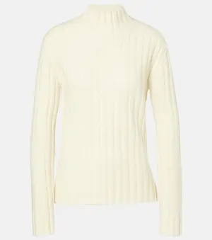 Proenza Schouler Haven Ribbed Knit Wool-blend Sweater - White