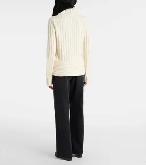 Proenza Schouler Haven Ribbed Knit Wool-blend Sweater - White