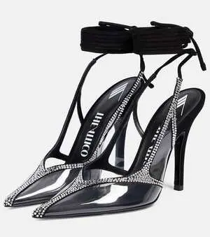 Attico Venus Crystal-embellished Pumps