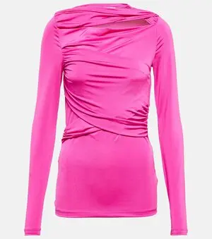 Victoria Beckham Jersey Wrap Top
