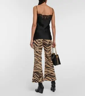 Stella McCartney Satin And Lace Tank Top