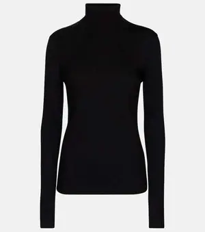 Vince Essential Cotton Turtleneck Top