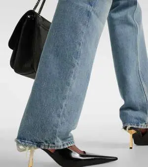 Saint Laurent Nico High-rise Straight Jeans In Sicily