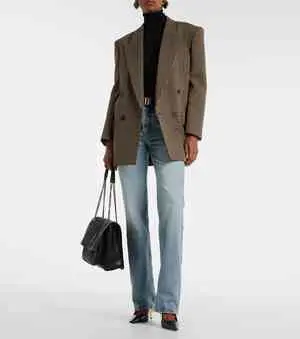 Saint Laurent Nico High-rise Straight Jeans In Sicily