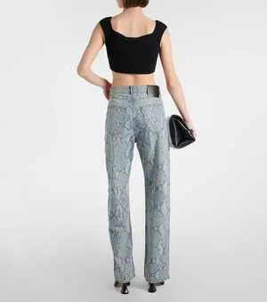 Sportmax Diego Snake-print Jeans