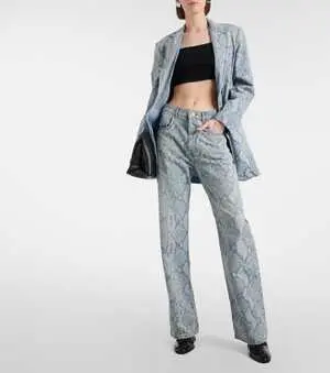 Sportmax Diego Snake-print Jeans