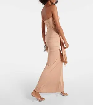 Christopher Esber Bezel Quartz Sash Maxi Dress