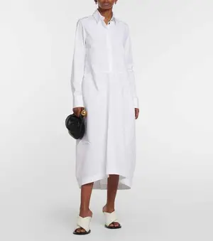 JIL SANDER Cotton Poplin Shirt Dress